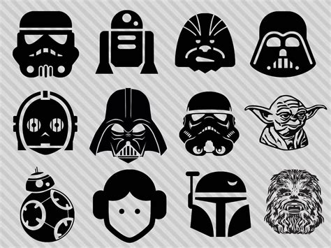 Star Wars Svg Bundle Star Wars Clipart Png Svg Etsy Ireland