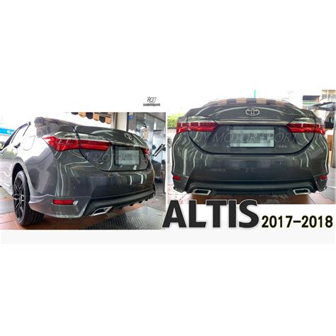 小傑 全新 Toyota Altis 11代 115代 14 18年 車美仕 空力套件 後下巴 材質pp 完工價 蝦皮購物