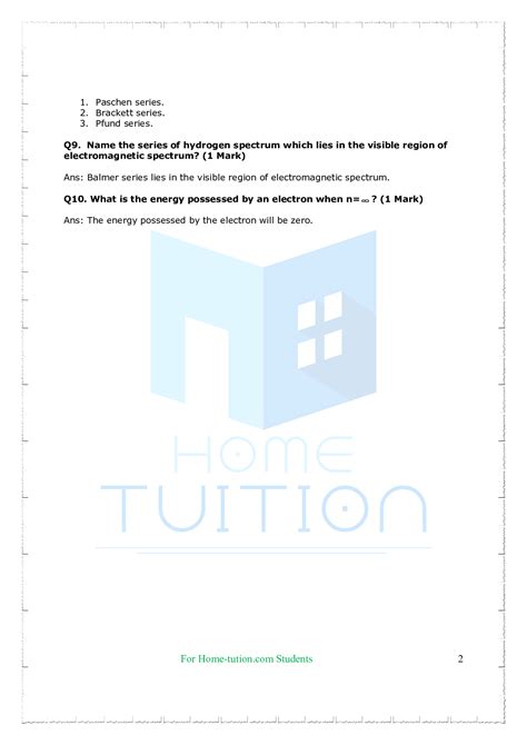 Important Questions For Class 12 Physics Chapter 12 Atoms