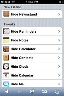 How To Hide Newsstand Other Stock IOS App Icons Without Jailbreak