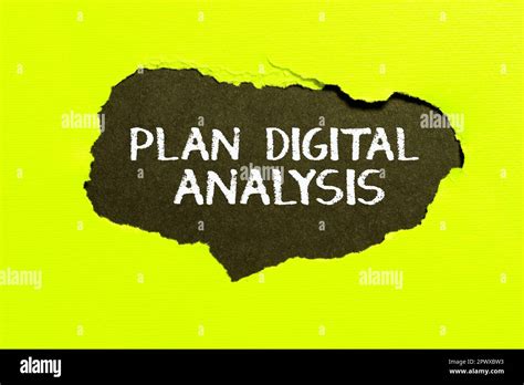 Sign Displaying Plan Digital Analysis Concept Meaning Analysis Of