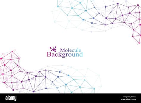 Graphic Background Molecule And Communication Connected Lines With Dots Medicine Science