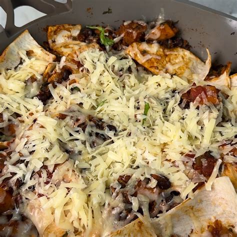 One Pan Sweet Potato Black Bean Enchilada Skillet Avocado Skillet