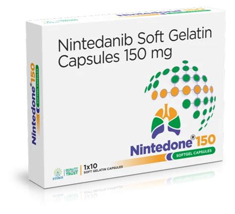 Nintedanib 150 Soft Gel Capsule Steris Healthcare At ₹ 650 Stripe In