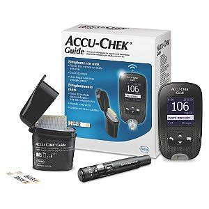 Medidor de glicose Kit Accu Chek Active Produtos médicos e ortopédicos tudo em saúde e bem
