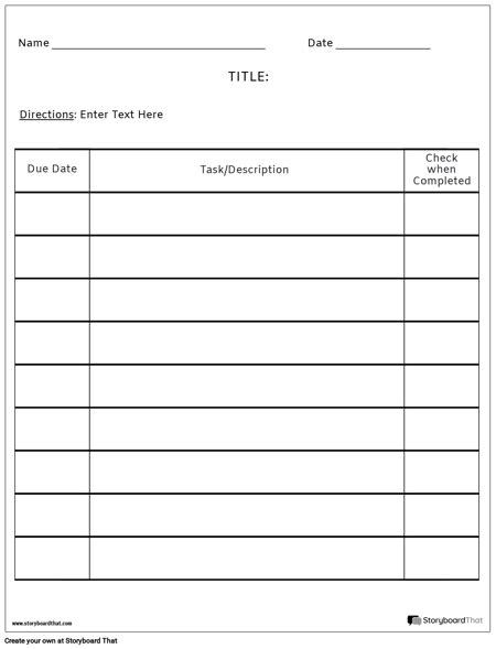 Blank Checklist Template Create Checklist Templates
