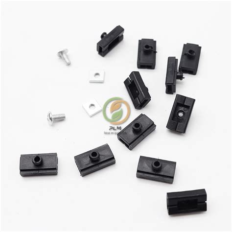 Plastic Buckle Abs Screw Accessories In Plisse Mesh System Components For Pleated Mesh Screen