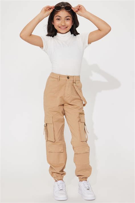 Mini Twill Cargo Pants Khaki Fashion Nova
