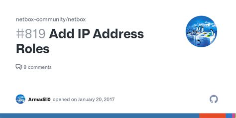 Add IP Address Roles Issue Netbox Community Netbox GitHub