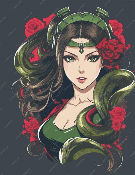 Premium Vector Anime Girl Beautiful Princess Hydra