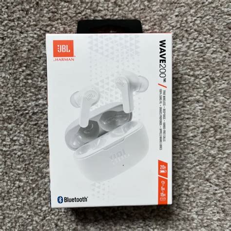 Jbl Wave Tws Wireless In Ear Headphones Bluetooth W Case Ipx Resist White