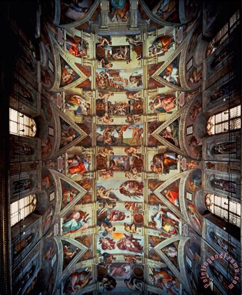 Michelangelo Buonarroti Sistine Chapel Ceiling 1508 12 Paint