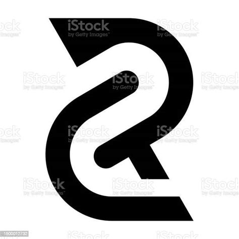 전문적인 혁신적인 이니셜 Zr 로고 및 Rz 로고 문자 Zr 또는 Rz 미니멀하고 우아한 모노그램 프리미엄 비즈니스 예술적