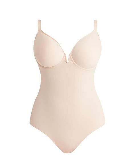 Nancy Ganz Sheer Infinity Bodysuit Warm Taupe Curvy