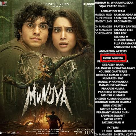 rohit mishra on linkedin vfxmovie vfx animation munjyamovie bollywood