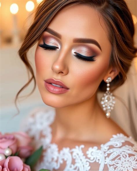 20 Soft Glam Bridal Makeup Looks Radiant Rose Soft Glam Look