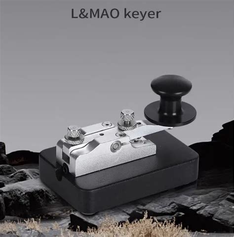 Laomao Manual Key Keychain CW C Digo Morse Para R Dio HAM Chave M O Luz