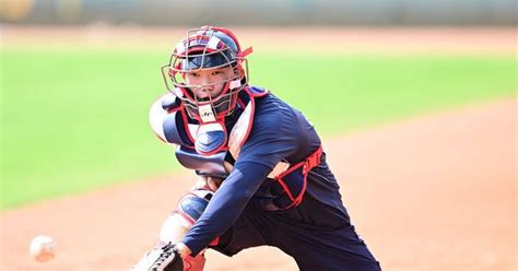 [사진]롯데 포수 강승구 퓨처스 캠프에서 구슬땀 조선비즈