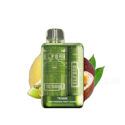 ELF BAR TE5000 Disposable Kiwi Passionfruit Guava 5000 Züge 550 mAh