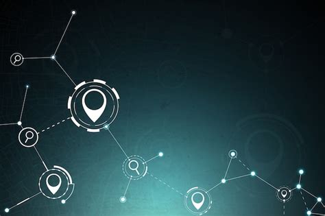 Premium Vector Gps Technology Abstract Background