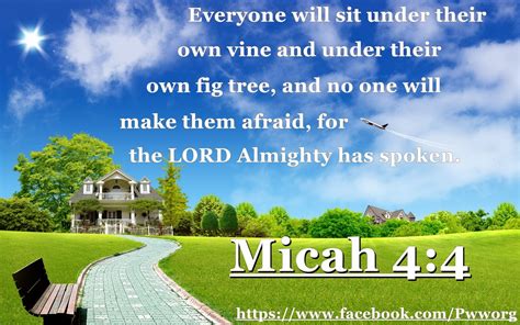 Peace Worldwide Micah 4 4
