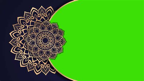 Ramadaneid Arabic Islamic East Style Mandala Animation Green Screen