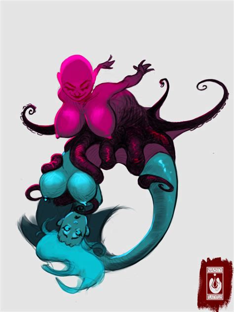 Rule 34 Big Breasts Mermaid Mermay Nastyplatypus Oc Octopus Octopus