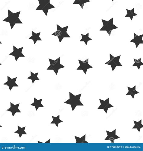 Vector Seamless Stars Pattern Star Background Based On Random Elements