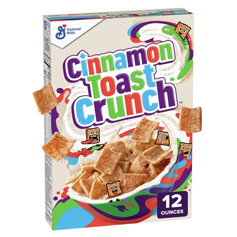 Cinnamon Toast Crunch Breakfast Cereal Cinnamon Sugar Squares 12 Oz