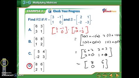 36 Multiplying Matrices Youtube