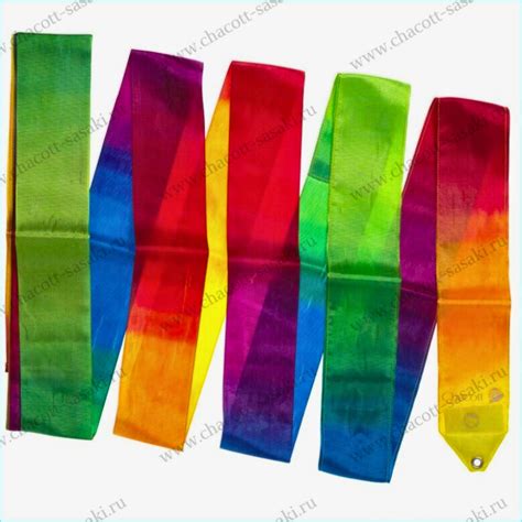 Лента для художественной гимнастики Chacott градиентная Ribbon 5 м радуга 796 купить в Москве