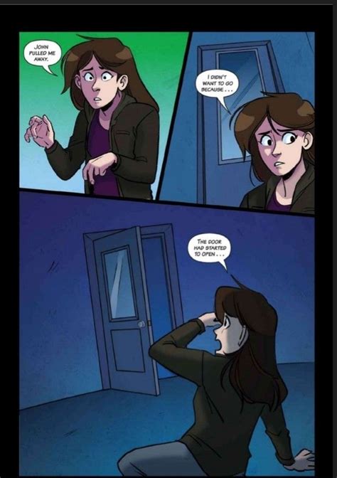 A Comic Strip With An Image Of A Woman Looking In The Mirror And