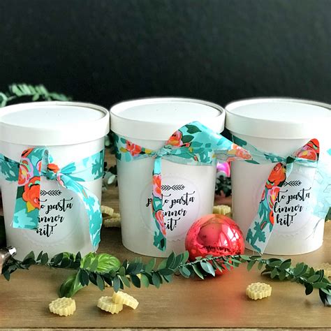 Edible Christmas T Idea Pesto Pasta Dinner Kits