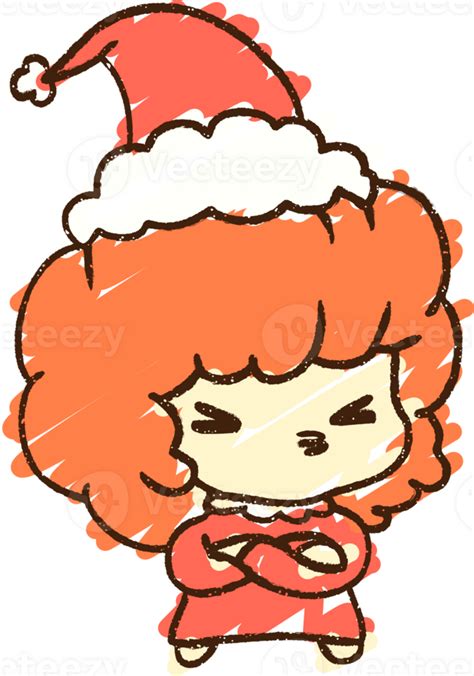 Festive Woman Chalk Drawing 45293696 Png