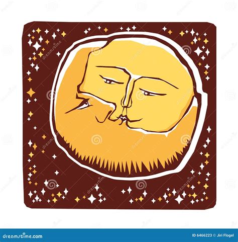 Conjunction Moon And Planet Stock Illustration Illustration Of Moon