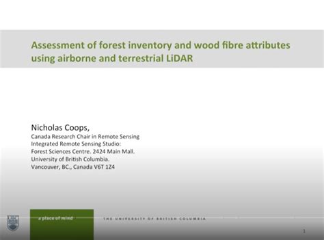 Video Assessment Of Forest Attributes Using Airborne And Terrestrial