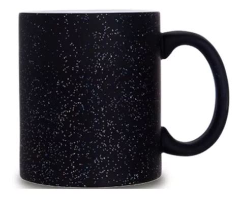 Taza Mágica Glitter Negra 11oz Sublimación 24 Pzas Sublimar
