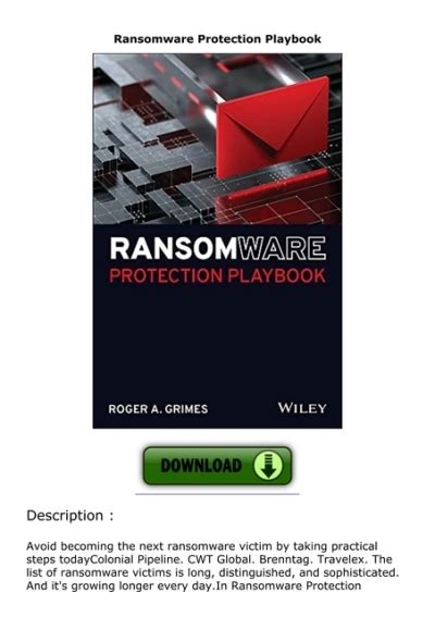 [pdf]download Ransomware Protection Playbook
