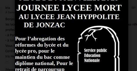 Nicole Bertin Infos Jonzac Journée Lycée Mort Au Lycée Jean