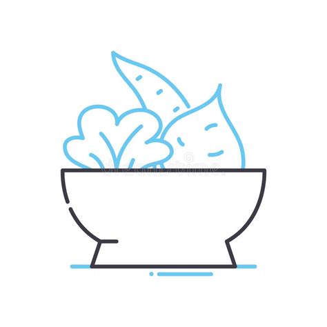 Healthy Food Line Icon Outline Symbol Vector Illustration Concept