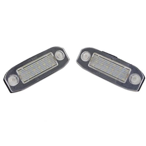 2 Pcs Canbus Led License Plate Light For Volvo S80 Xc90 V70 White Car