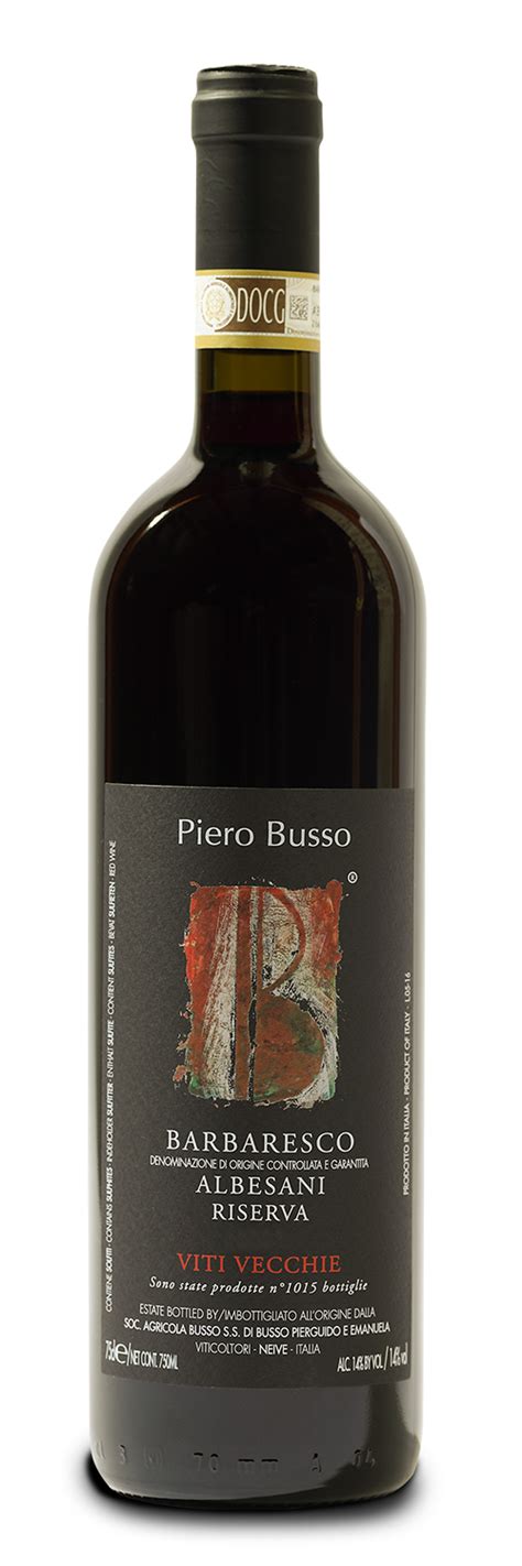 Barbaresco Docg Albesani Viti Vecchie Riserva Piero Busso