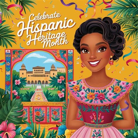 Hispanic Heritage Month Celebrating Culture Premium Ai Generated Image