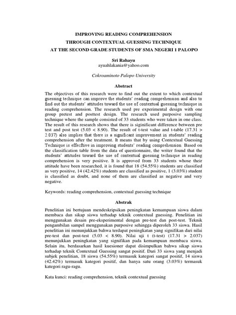 Research | PDF | Reading Comprehension | Learning