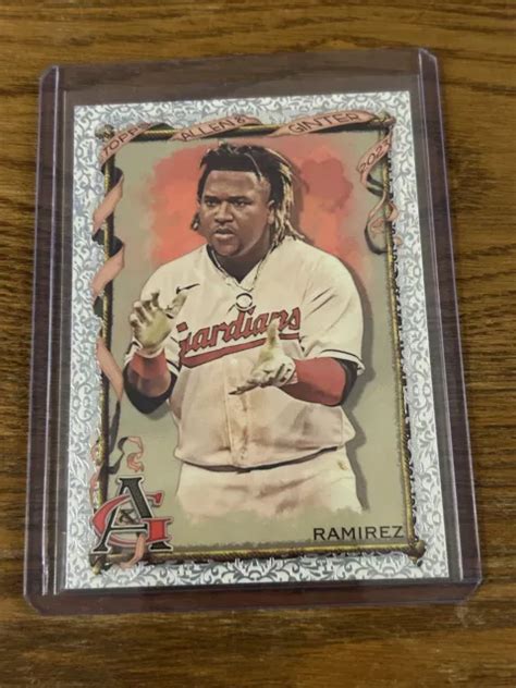 TOPPS ALLEN Ginter film filigrane José Ramirez Cleveland Guardian SP EUR