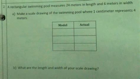 Solved 2 A Rectangular Swimming Pool Measures 24 Meters In Algebra