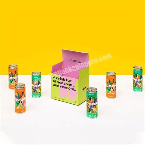 Custom Colorful Printing Beer Packaging Boxes Folding Corrugated