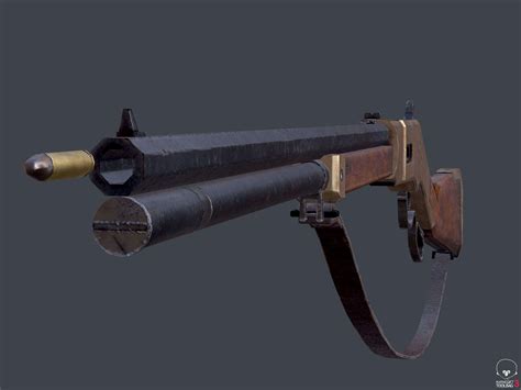 Winchester Lever Action Repeater D Model By Binusianwolf