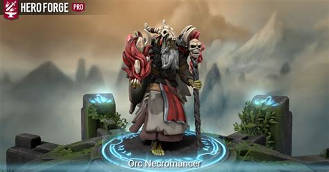Orc Necromancer Made With Hero Forge