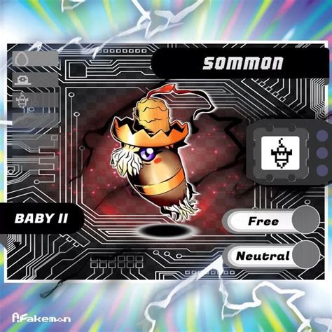 A Fakemon on Instagram Digimon Reference Book SOMMON Nivel Bebé Por alguna extraña razón